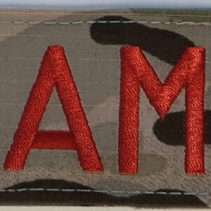 RUGGED TOUGH Tactical 2 Inch Name Tape With Hook Fastener Sewn to Back ...