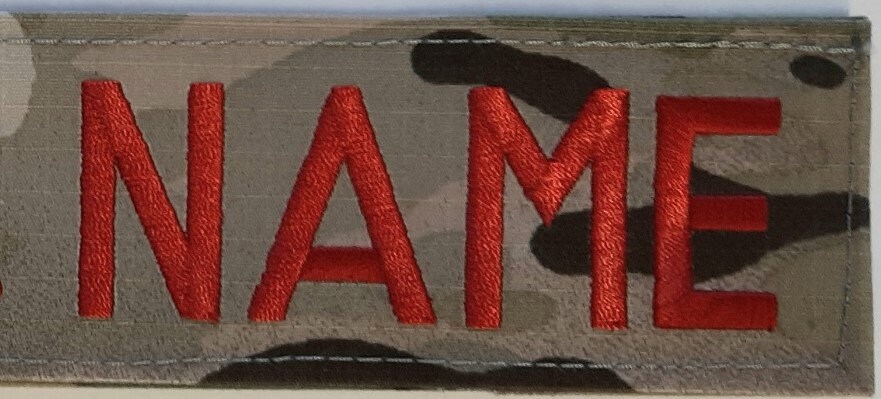 RUGGED TOUGH Tactical 2 Inch Name Tape With Hook Fastener Sewn - Etsy