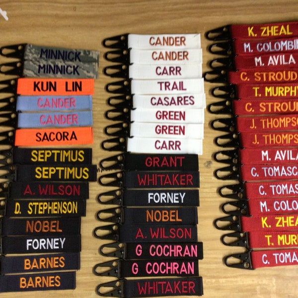 Embroidered Name Tag - Etsy