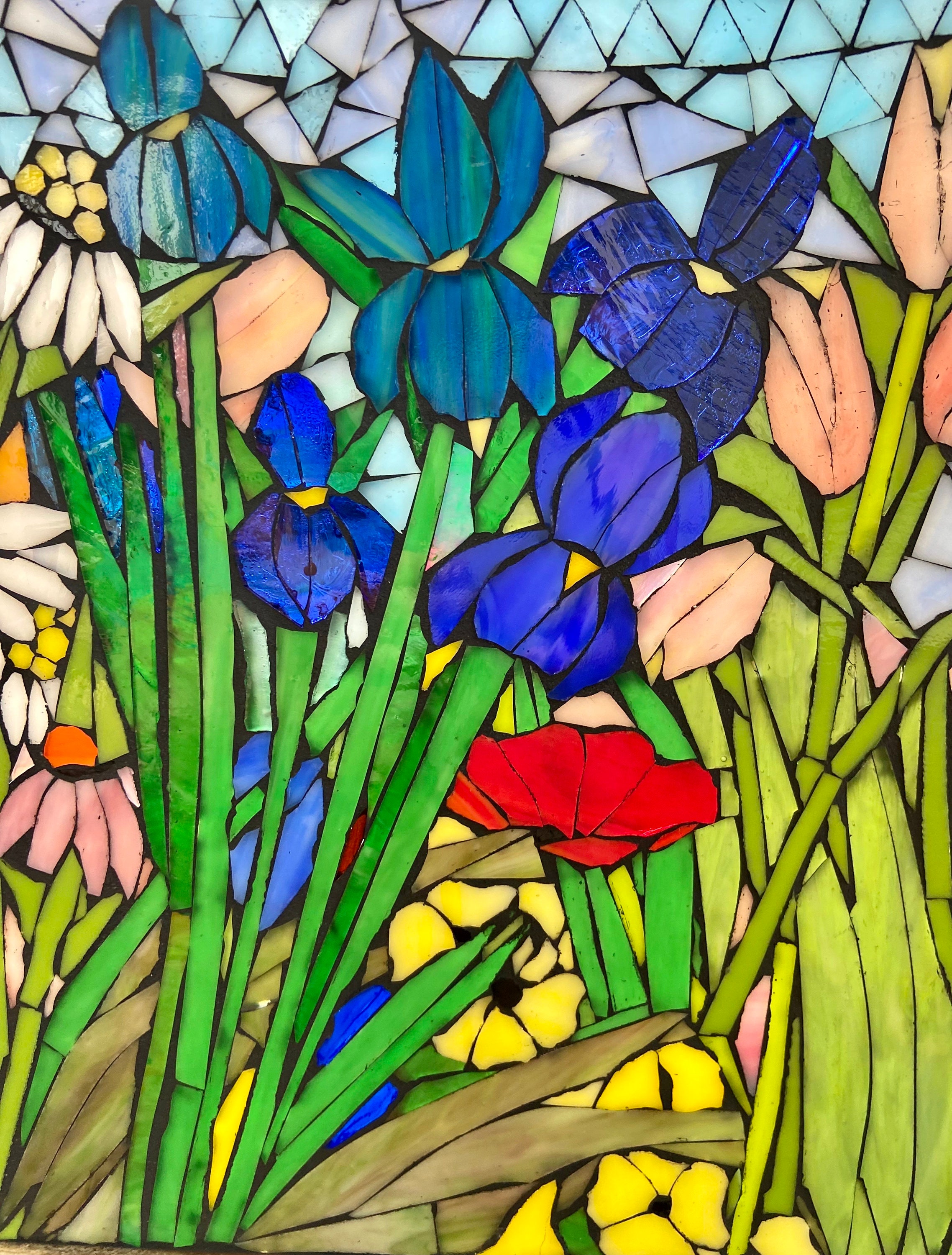 Beautiful Glass Paintings Of Flowers