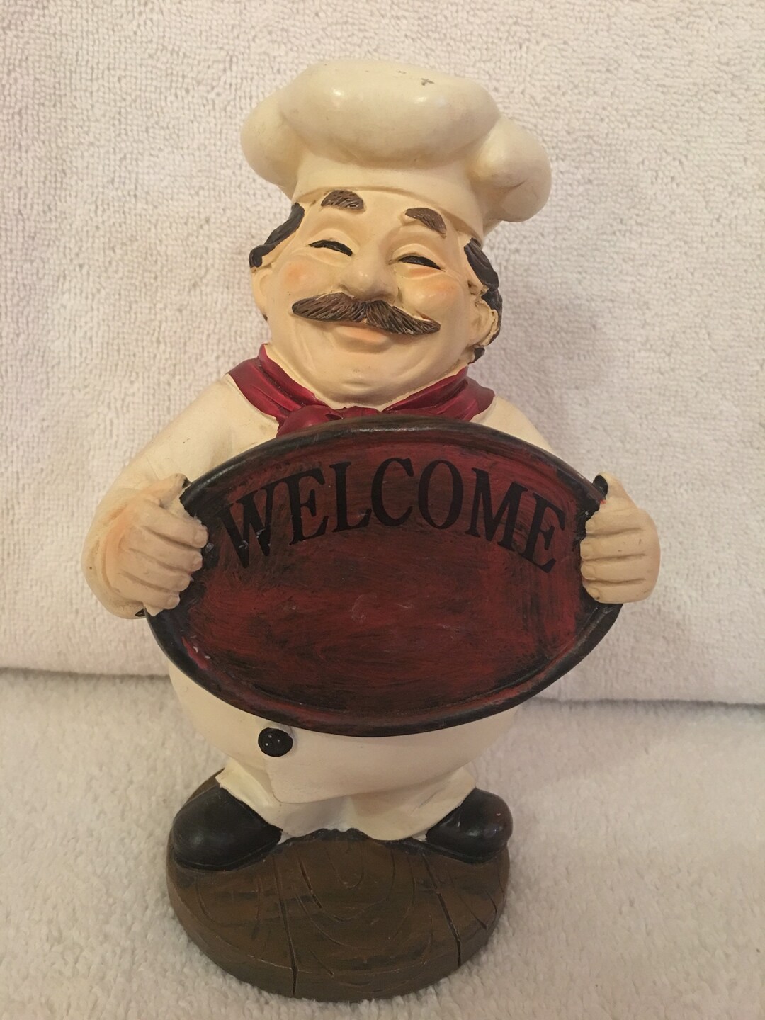 7 X 4 Italian Chef Holding A Welcome Board - Etsy