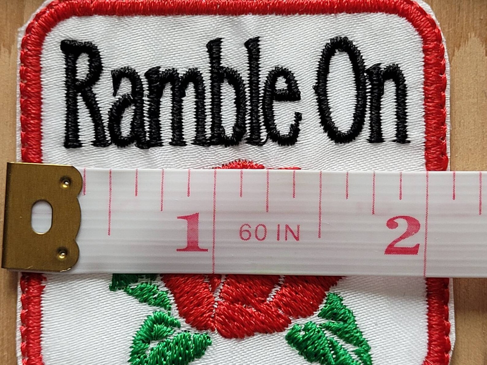 Ramble on Handmade Embroidered Sew on Patch 2 Inches X 2 - Etsy