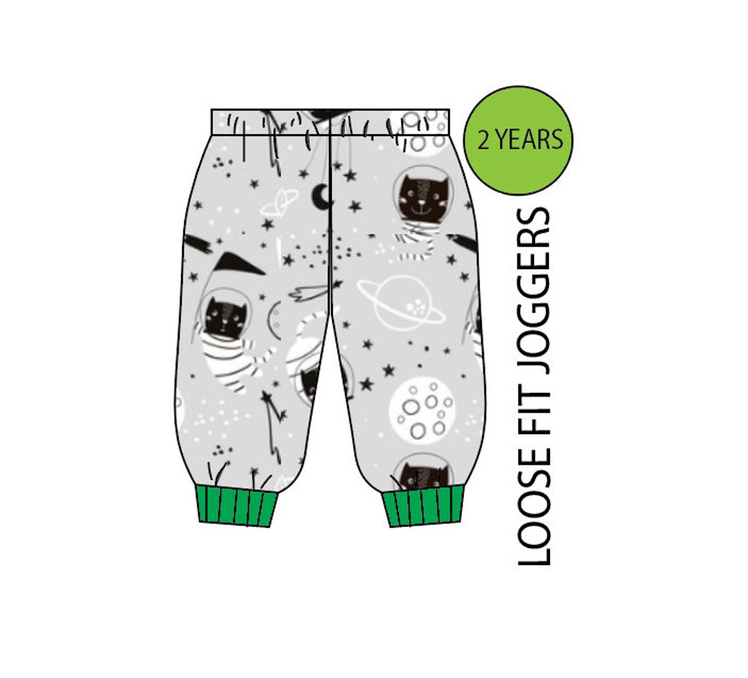 JOGGER Kids Pants Sewing Pattern PDF, Kids Sewing Pattern Size 2 Years ...