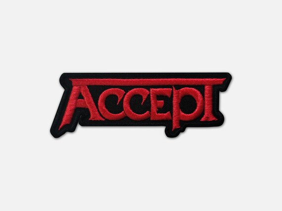 Accept logo embroidered patch Heavy Metal band | Etsy