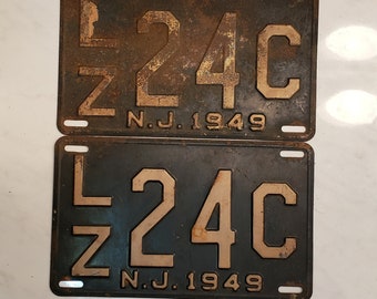 1949 License Plate - Etsy
