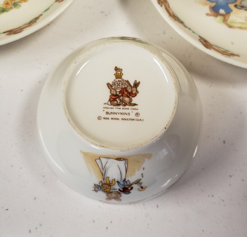 Vintage Bunnykins Royal Doulton 8 Piece Tea Set FREE SHIPPING - Etsy