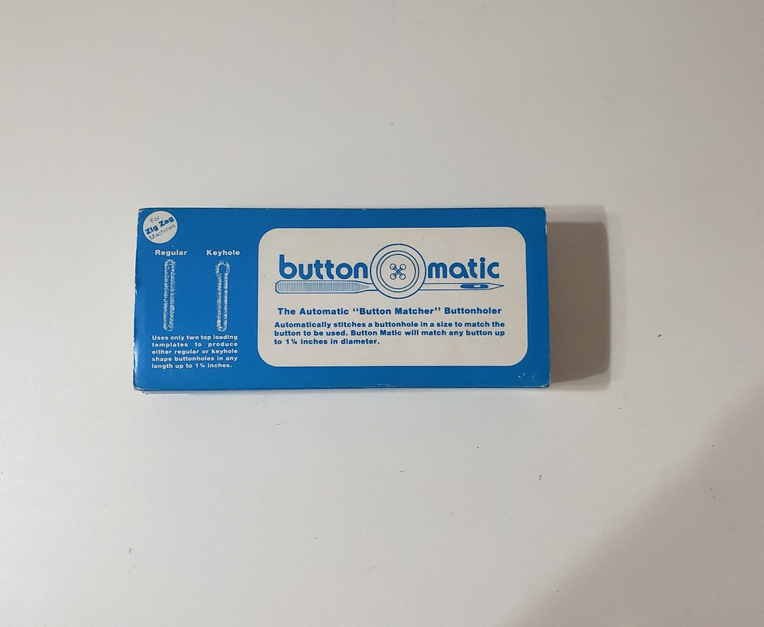 Vintage Button Matic Regular or Keyhole Buttonhole Maker Attachment for ...