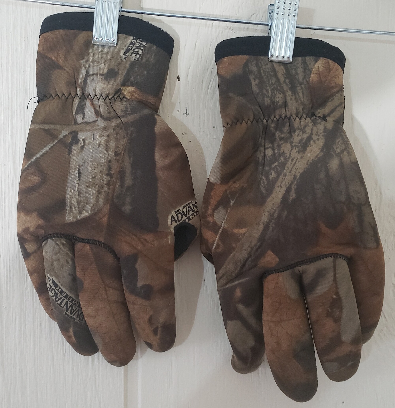 Vintage Camo Hunting Gloves Advantage Timber Whitewater Outdoors Size ...
