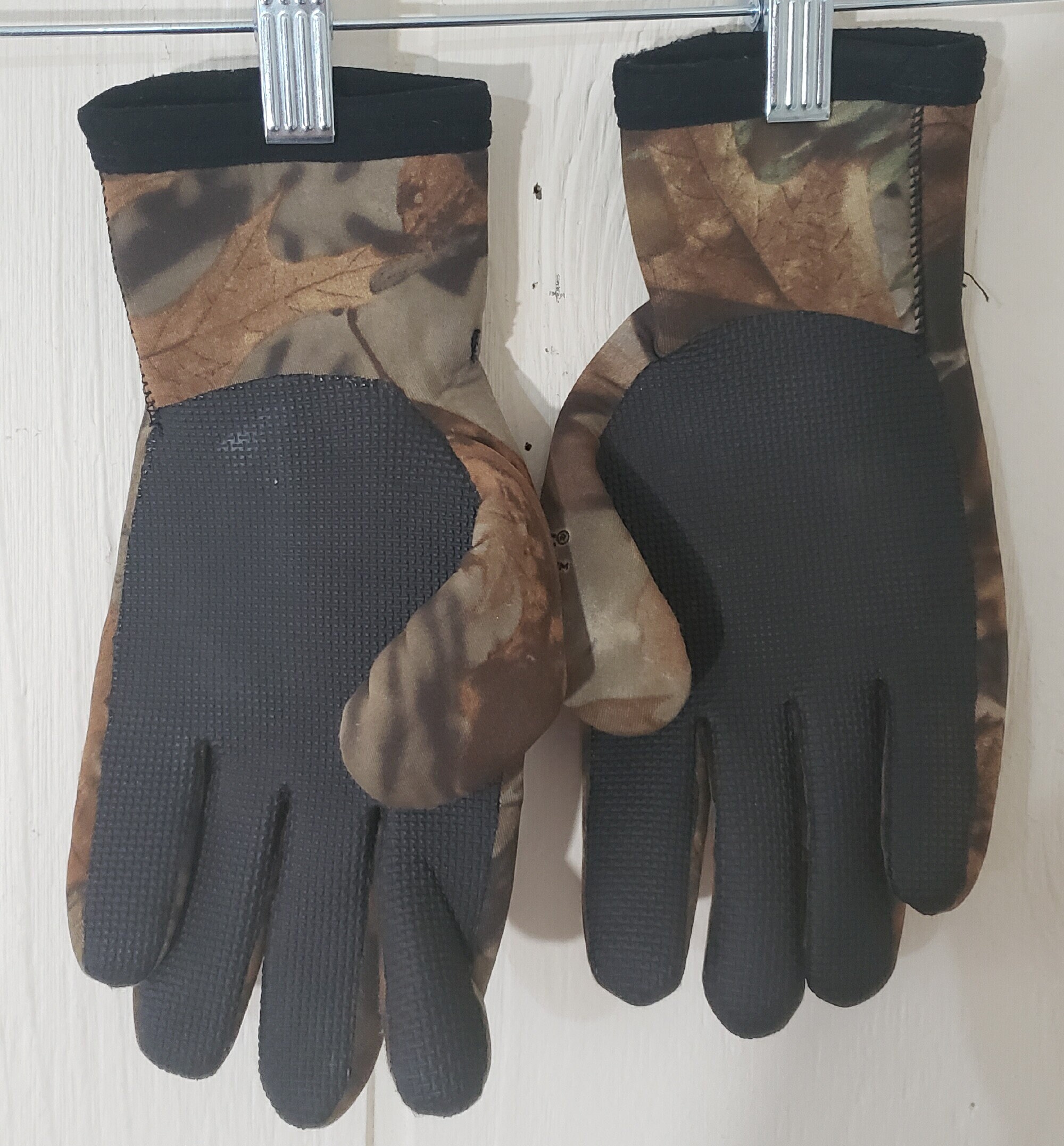 Vintage Camo Hunting Gloves Advantage Timber Whitewater Outdoors Size ...
