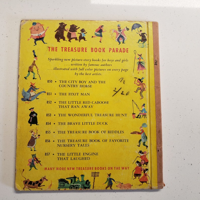 Vintage the Treasure Book of Riddles Children's Hardcover Book - FREE ...
