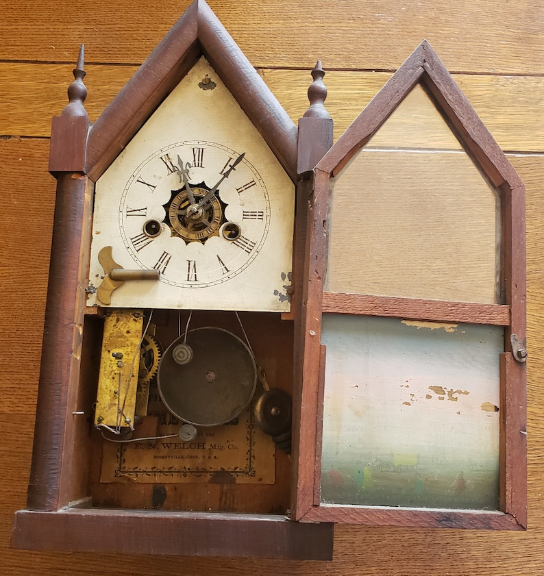 Vintage E.N. Welch Wind-up Clock - FREE SHIPPING!! - Etsy