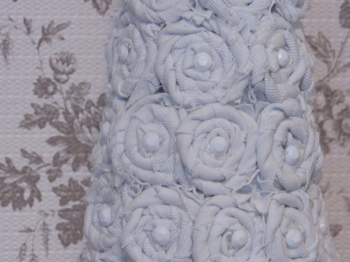 Tabletop Christmas Tree Denim Tree Miniature Tree Rose - Etsy