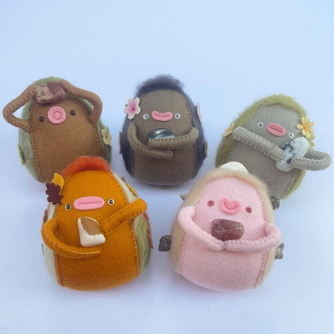 Rock Sprites | Mineral and Wool Felt Soft Sculptures - Etsy