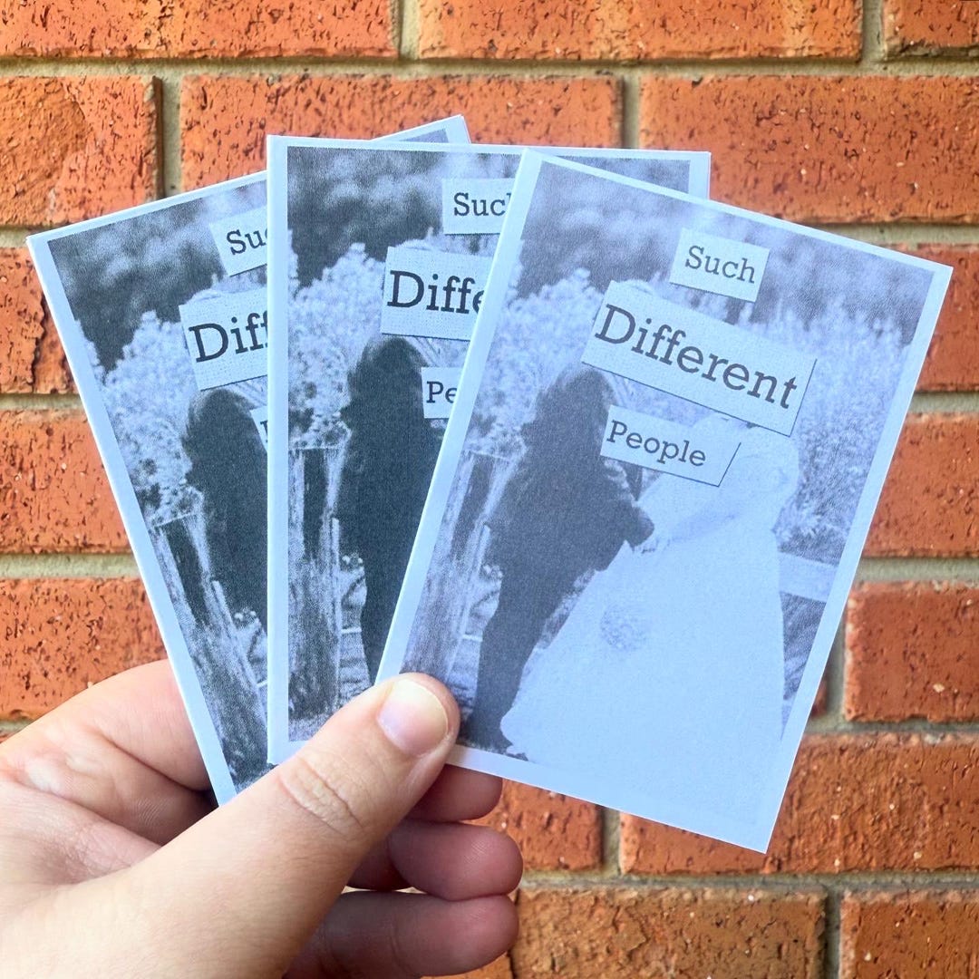 Such Different People Zine | Relationship Differences Real ...