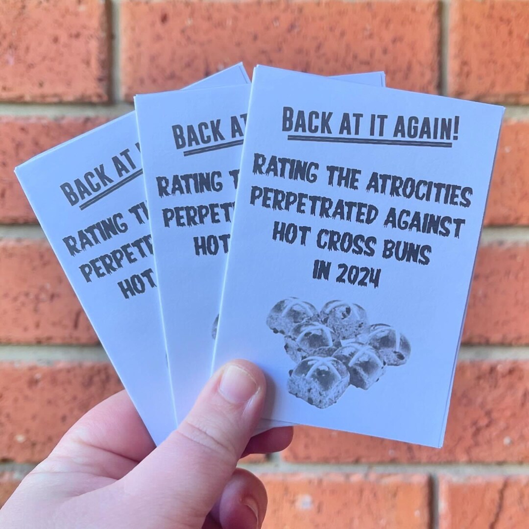 Hot Cross Bun Atrocities 2 Zine | Funny Easter Recipe Rating Zines - Etsy