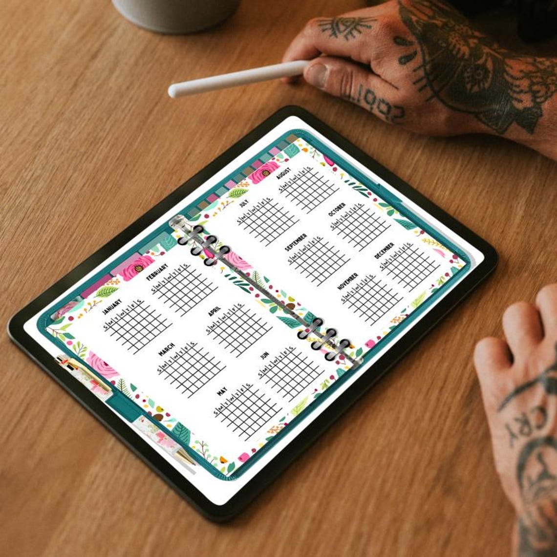 Simple & Adorable Onenote Calendar/planner Notebook (undated) DIGITAL ...