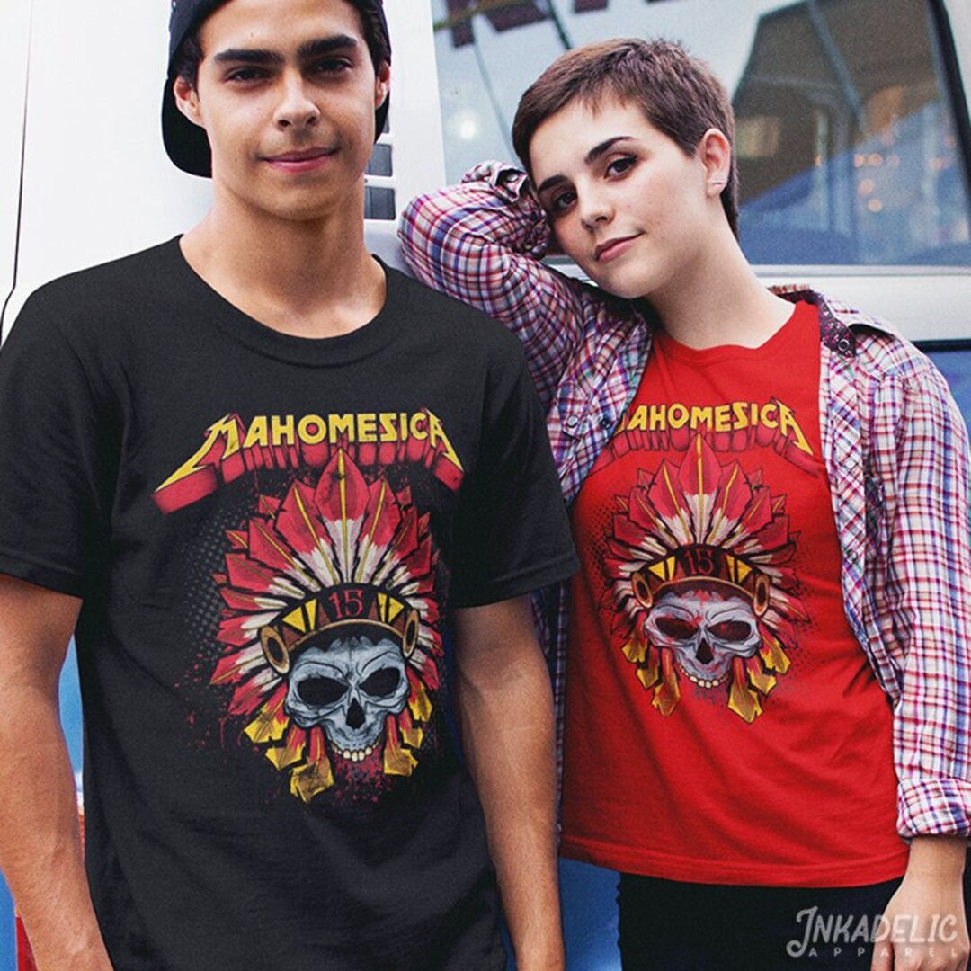 Patrick Mahomes Heavy Metal Rocker Logo Tee Kansas City Chiefs Chief ...