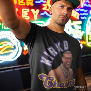 Kirk Cousins Chains Shirt Rocking Ice Diamonds Necklaces Kirko Chains ...