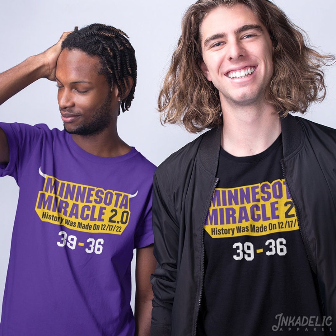 Minnesota Miracle 2.0 Tee Shirt Vikings Biggest Comeback Ever - Etsy