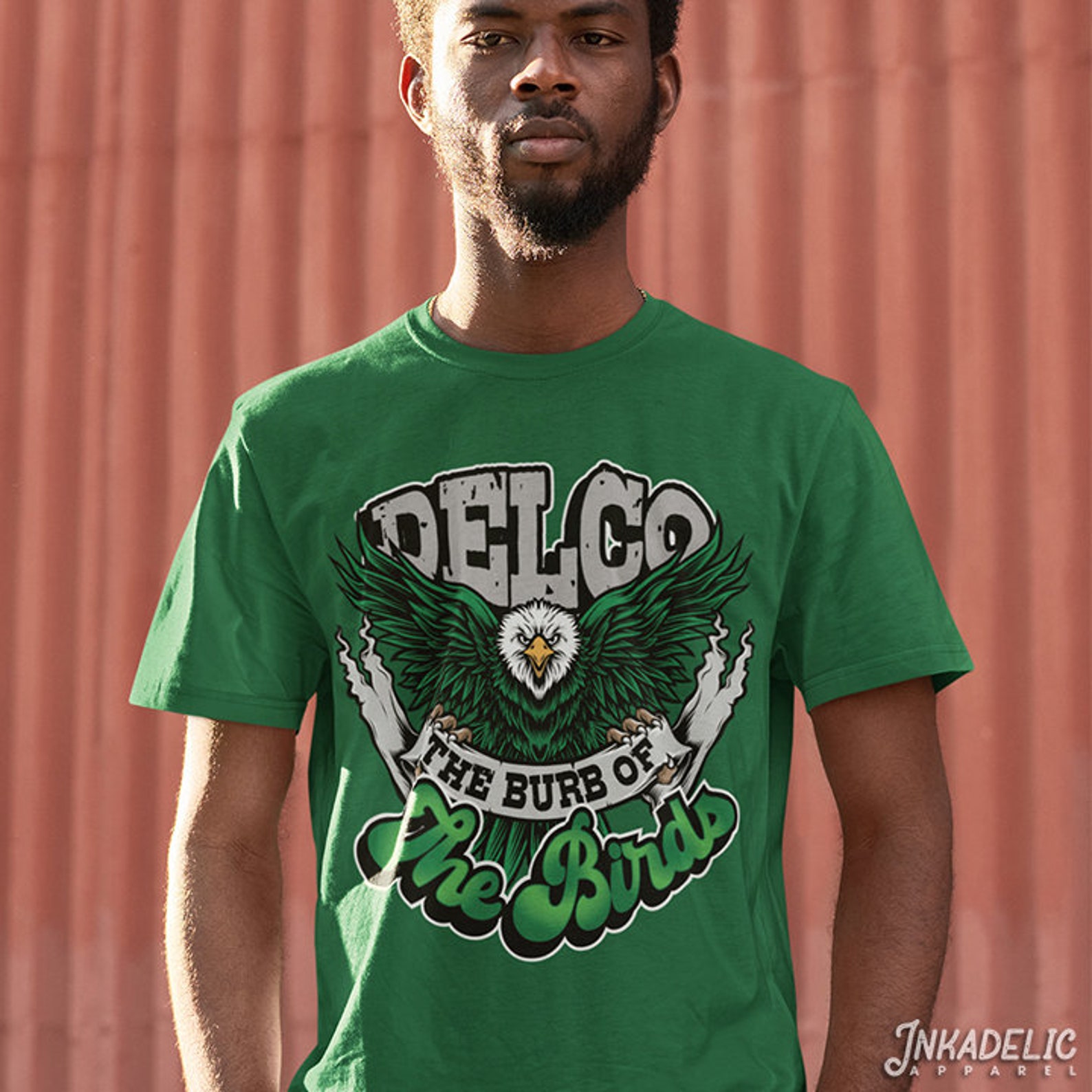 Delco the Burb of the Birds Philadelphia Eagles Fan Tee - Etsy
