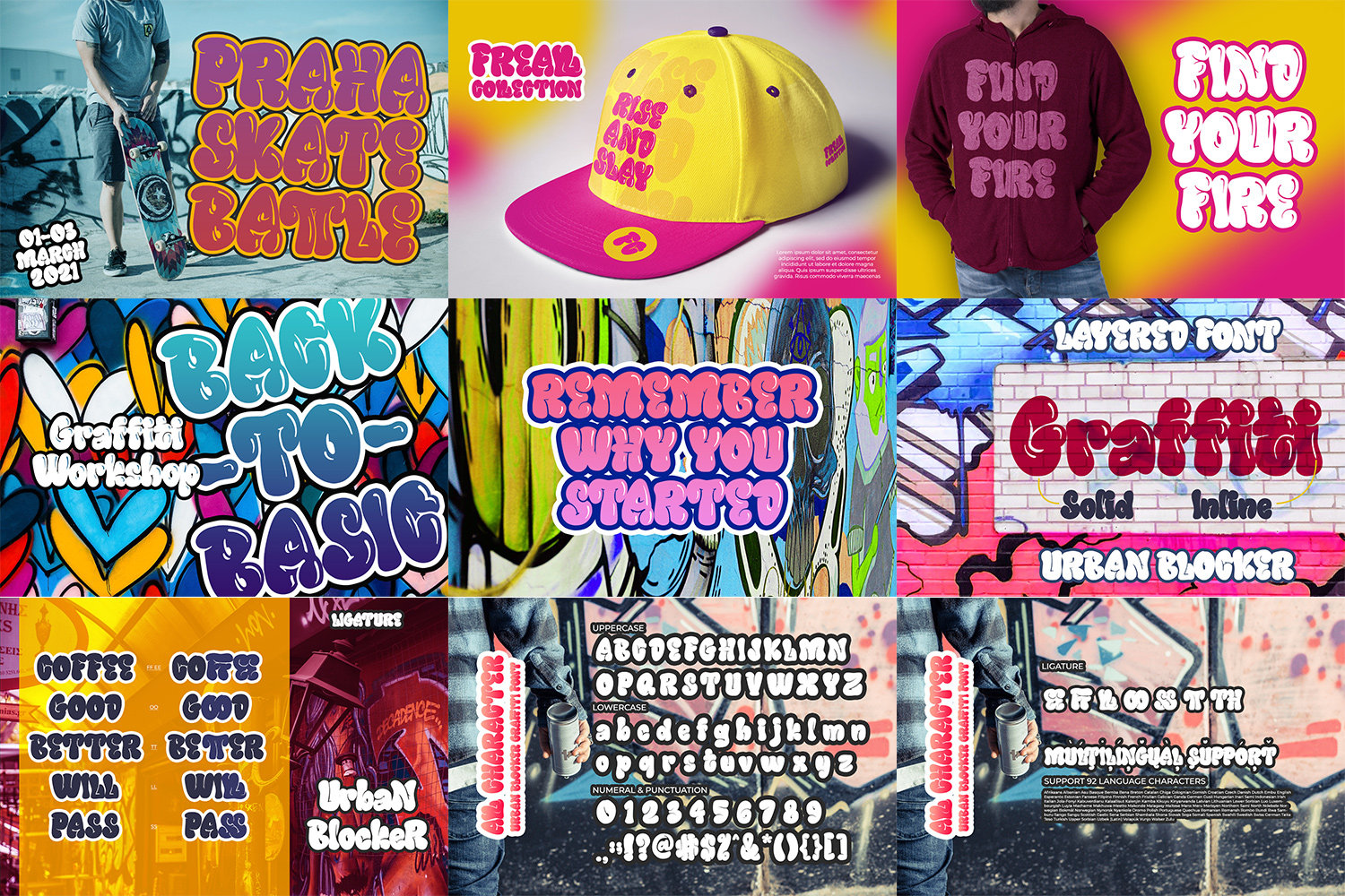 Graffiti Font Bundle | SVG, Otf, Ttf Files | DIY Projects Instant ...