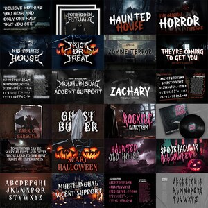 Special Horror Font Bundle - Instant Download for Canva & Procreate ...
