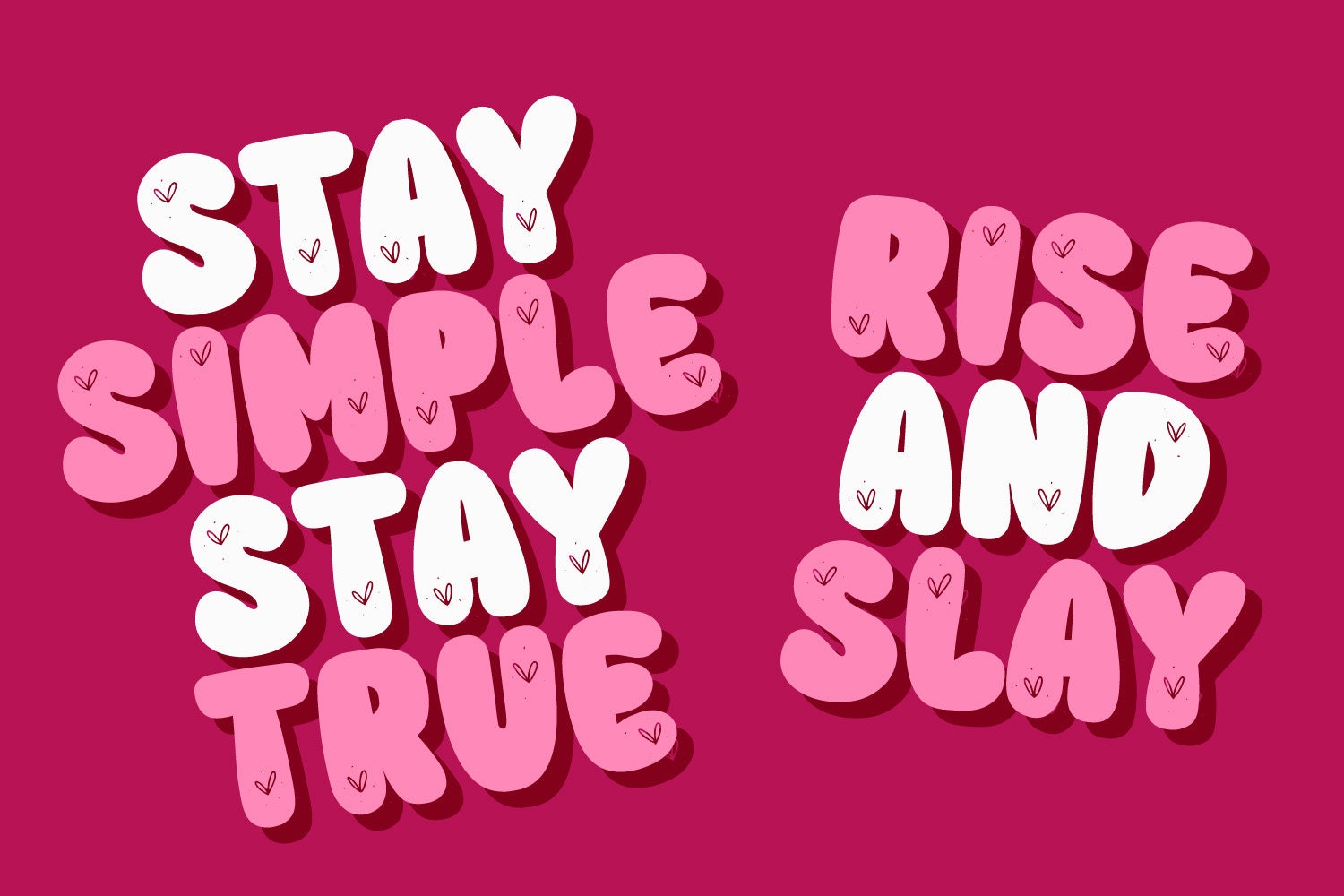 Lovny Powder-display Font Groovy Fonts for Canva, Cricut, Procreate ...