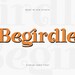 Begirdle-serif Display Font Digital Download Canva, Cricut, Procreate ...