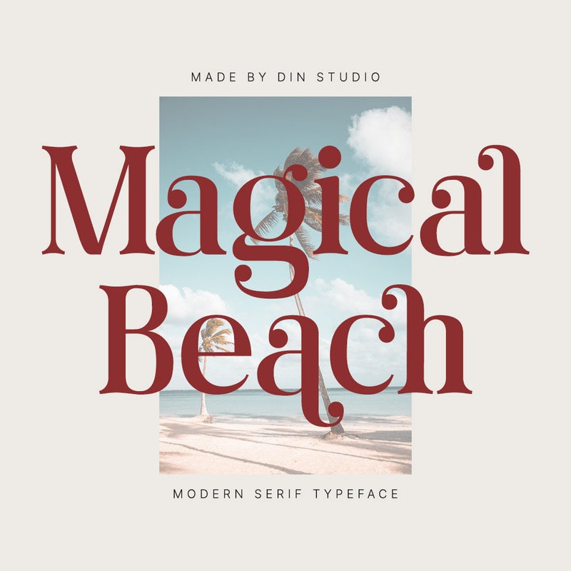 Beachy Canva Fonts - Etsy