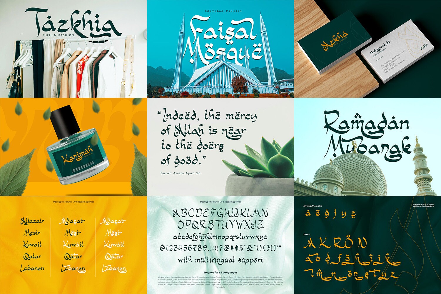 Arabic Font Bundle | Instant Download | Stylish Script and Display ...