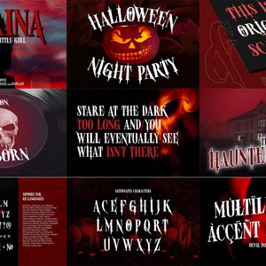 Special Horror Font Bundle - Instant Download for Canva & Procreate ...