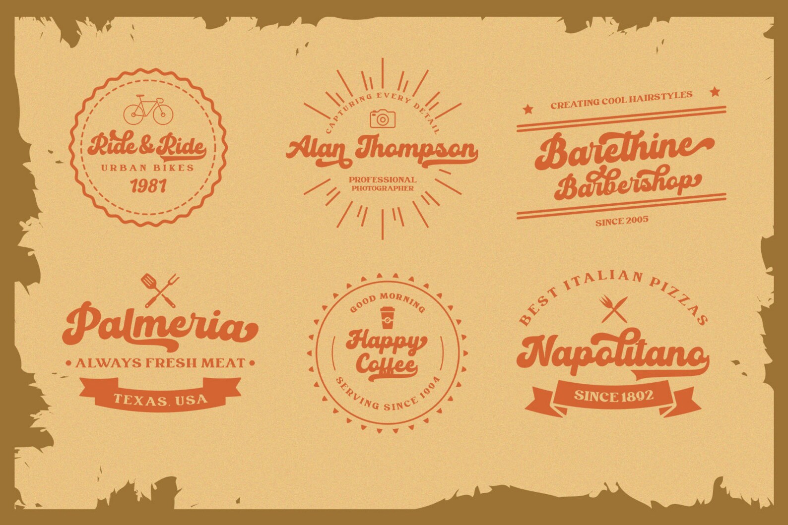 Vintage Round Font Instant Digital Download Vintage & - Etsy