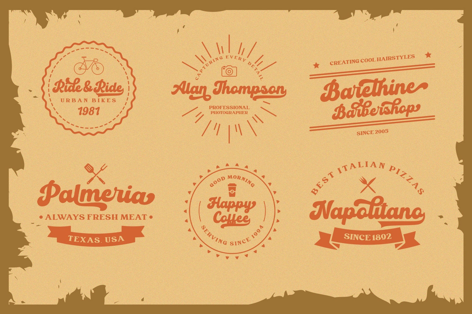 Vintage Round Font Instant Digital Download Vintage & - Etsy