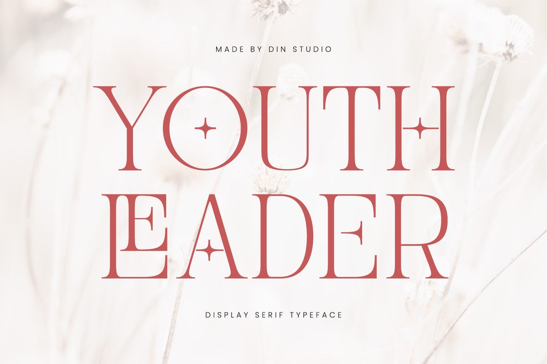 Youth Leader-display Serif Font Canva Fonts Cricut Fonts procreate Font ...