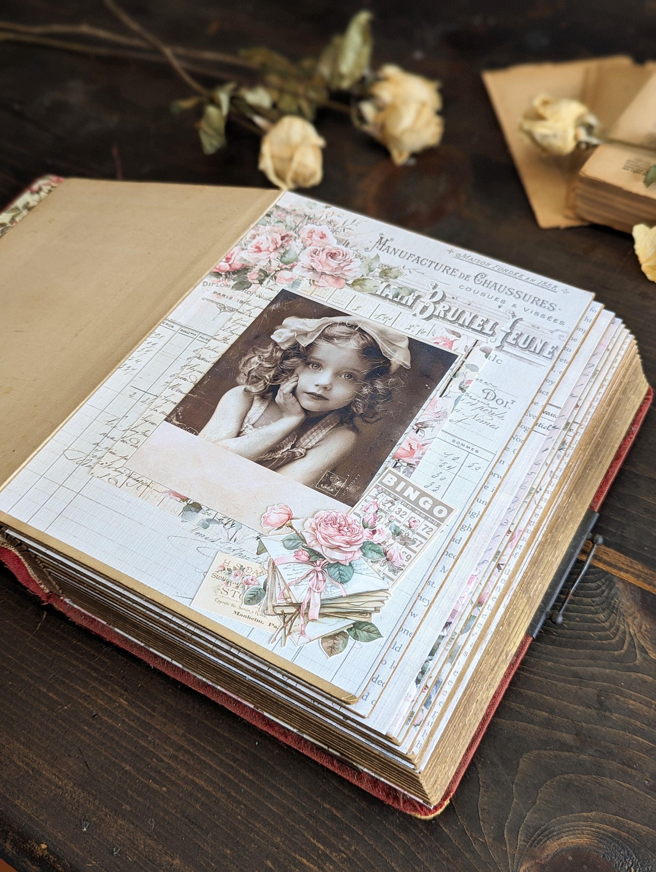Antique Album Handmade Trunk With Antique Treasures - Etsy