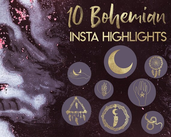 Paper & Party Supplies Instagram Highlights Moon Insta Stories Rainbow ...