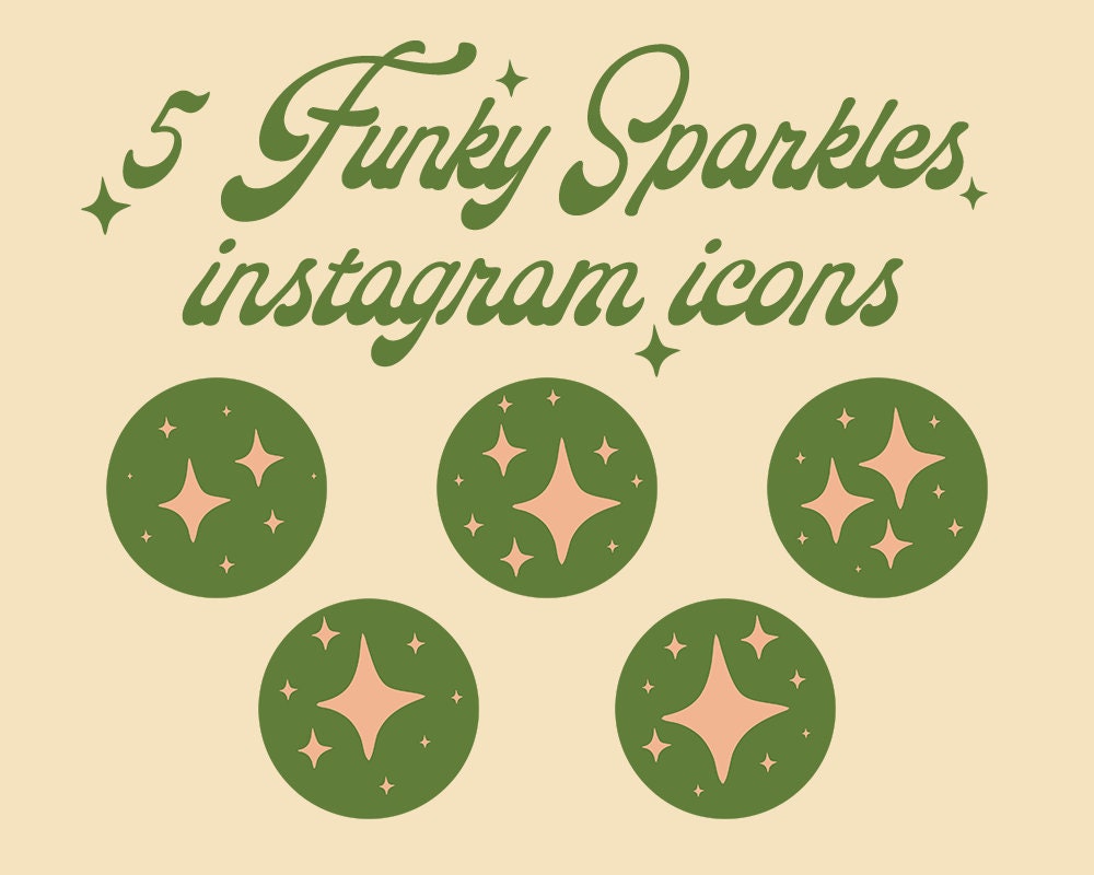 Insta Story Cover Icons Boho Retro Branding Kit Instagram Stories ...