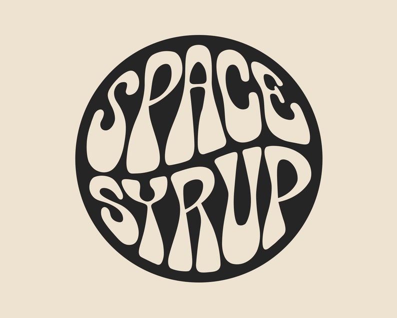 Psychedelic Logo Trippy Vintage Logo Round Instagram Logo - Etsy