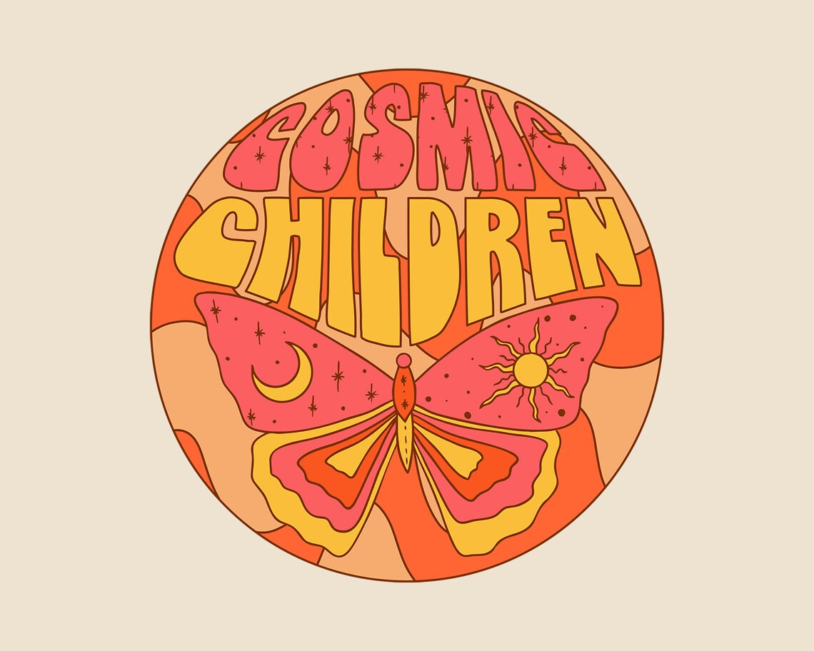 Psychedelic Logo Retro Vintage Logo Trippy Instagram Logo - Etsy