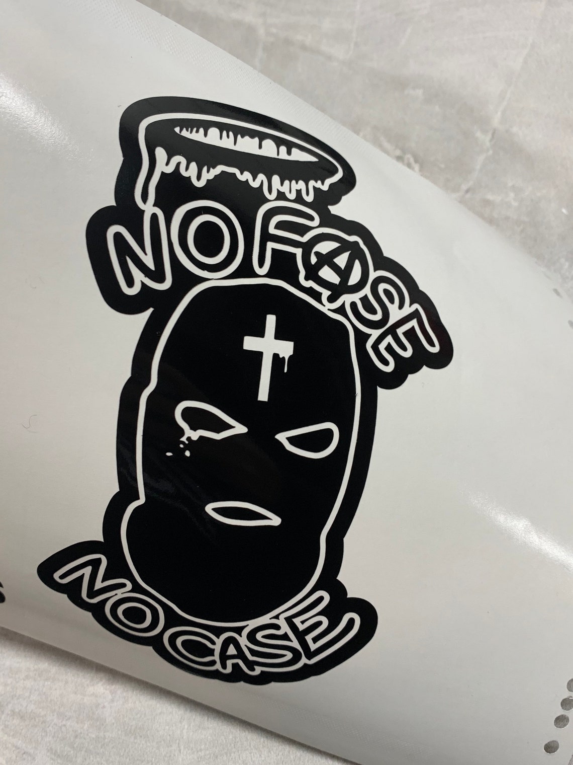 SKI MASK No Face No Case Die Cut Decal Sticker Oracal 651 | Etsy