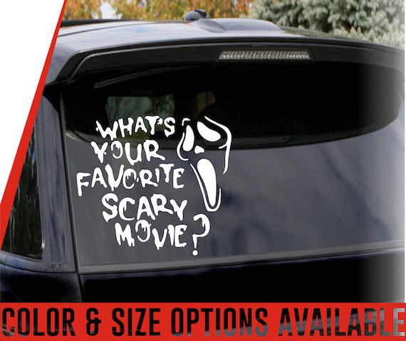 Paper Stickers, Labels & Tags Ghost Face Decal Scream Movie Car Decals ...