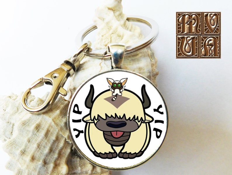 Avatar The Last Airbender Keychain Appa et Momo Keychain | Etsy