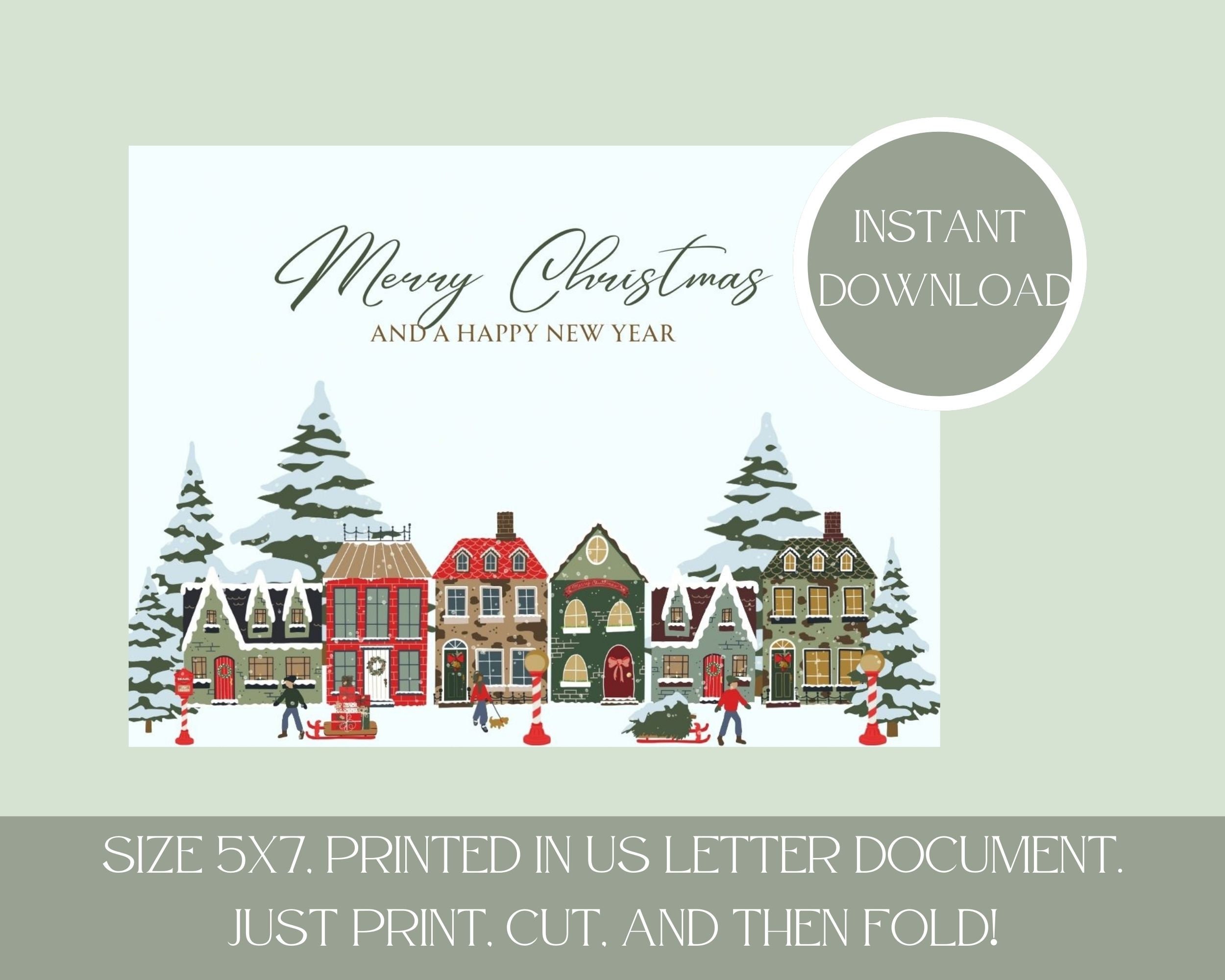 Printable Christmas Cards Printable Christmas Greeting Cards Christmas ...