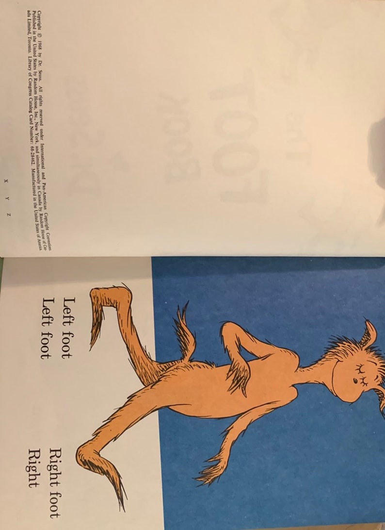 Dr. Seuss's the Foot Book - Etsy