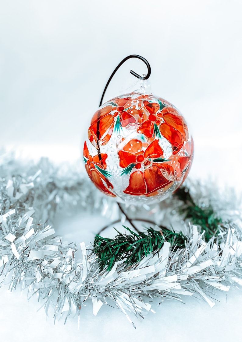 Stained Glass Christmas Bauble Candle Holder With Metal Stand - Etsy