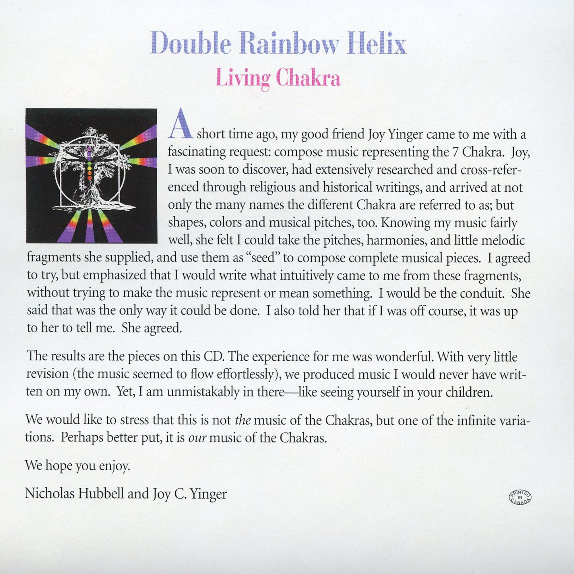 Double Rainbow Helix - the Living Chakra - Guided Meditation CD for ...