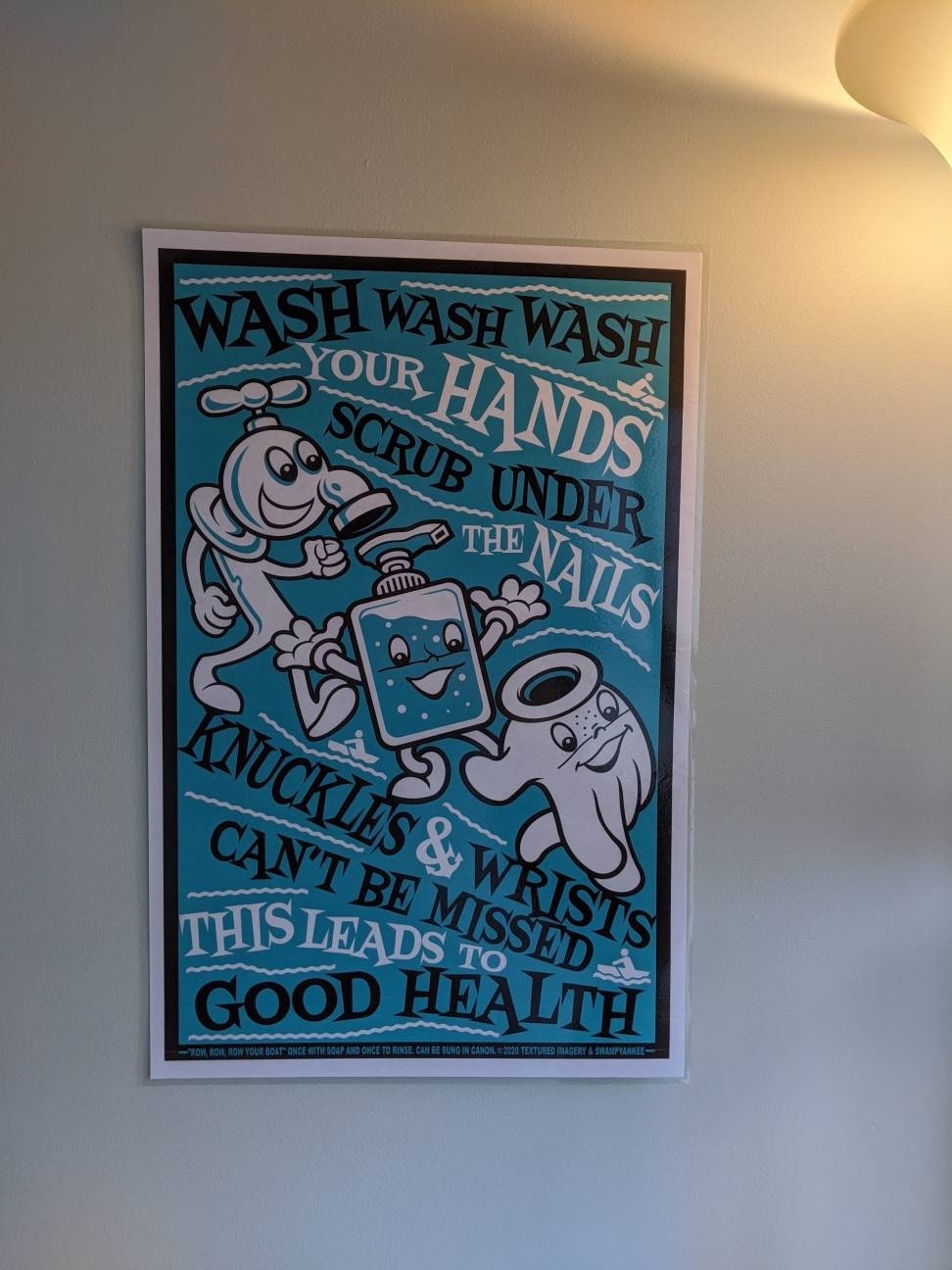 Handwashing Song Poster, Teach Infection Control, Bathroom, Classroom ...