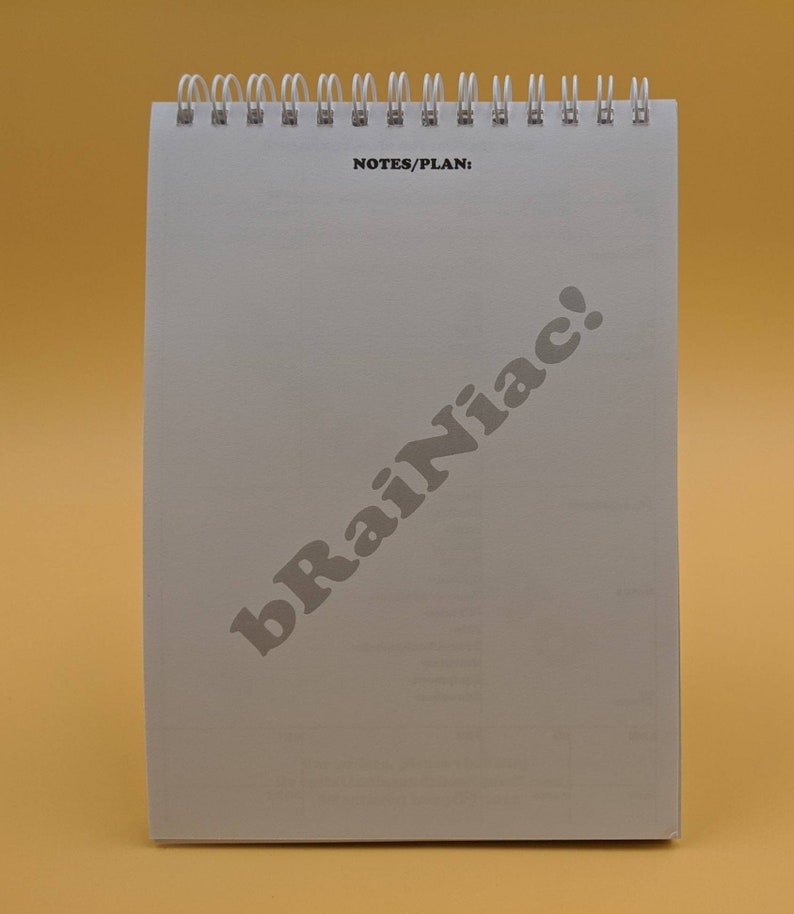 Brainiac Nurse Brain Sheet Notebook Patient Data Book | Etsy Canada