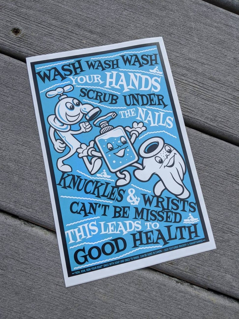 Hand Washing Decal Sticker Homeschool Bathroom Sink | Etsy