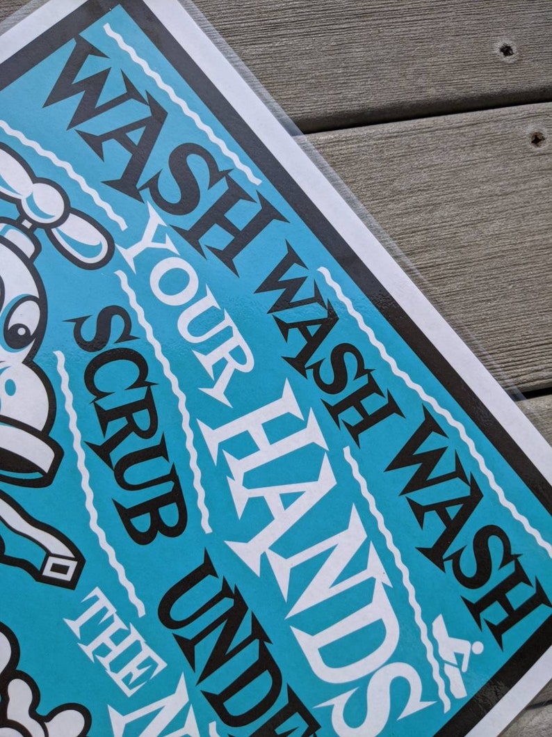 Hand Washing Decal Sticker Homeschool Bathroom Sink | Etsy